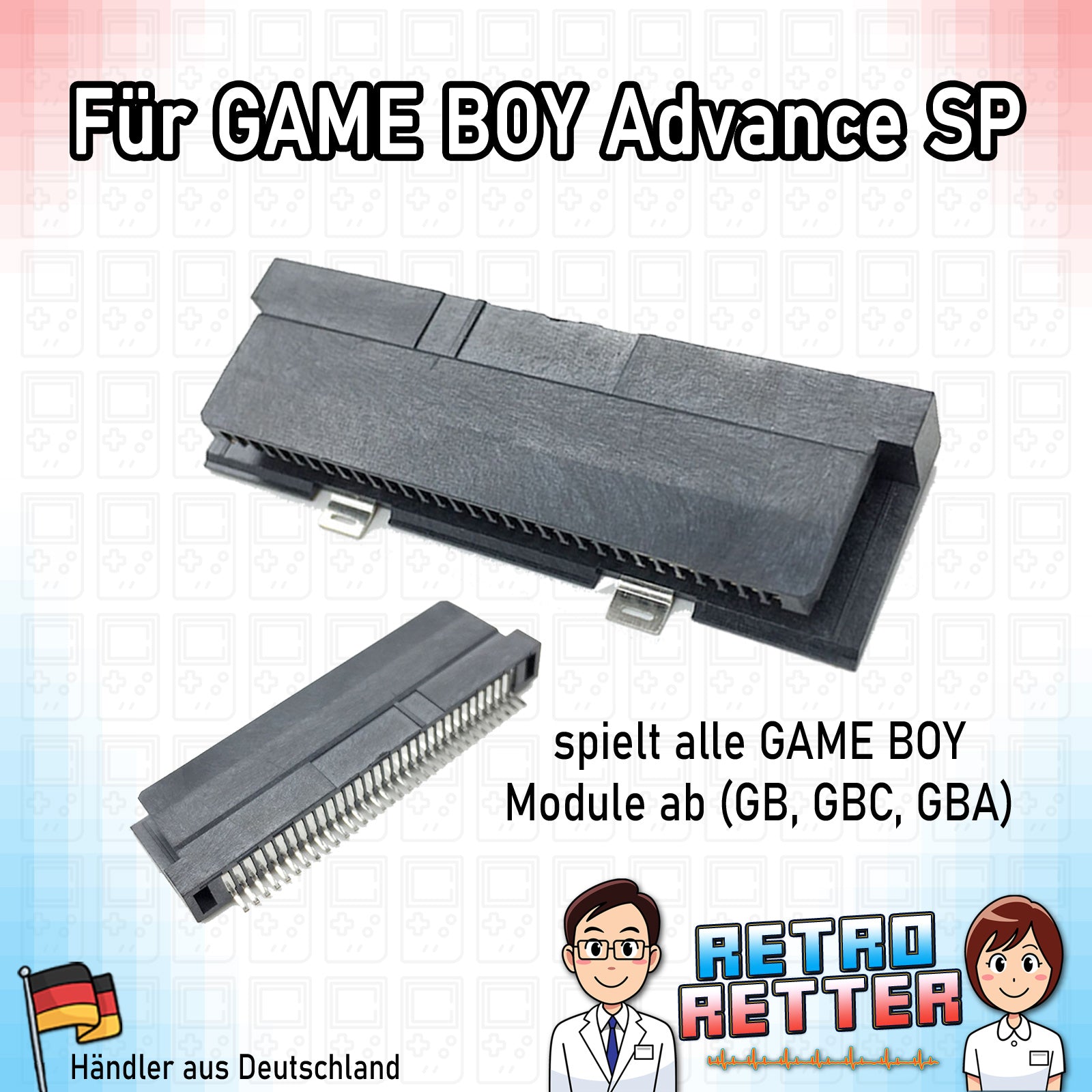 GBA SP Kartenleser Modul Bauteil für Game Boy und Color Spiele ...