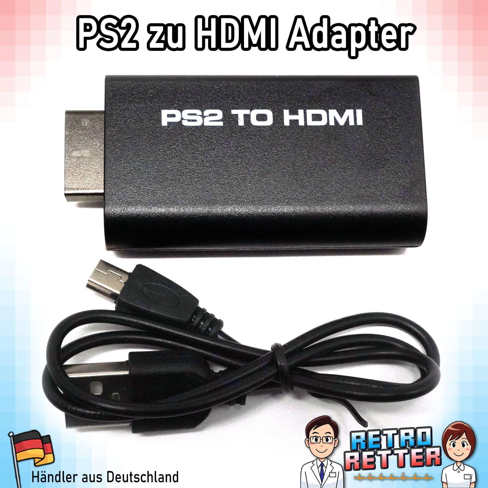 PS2 zu HDTV Adapter – Beste Bild- und Tonqualität für Retro-Konsolen ...